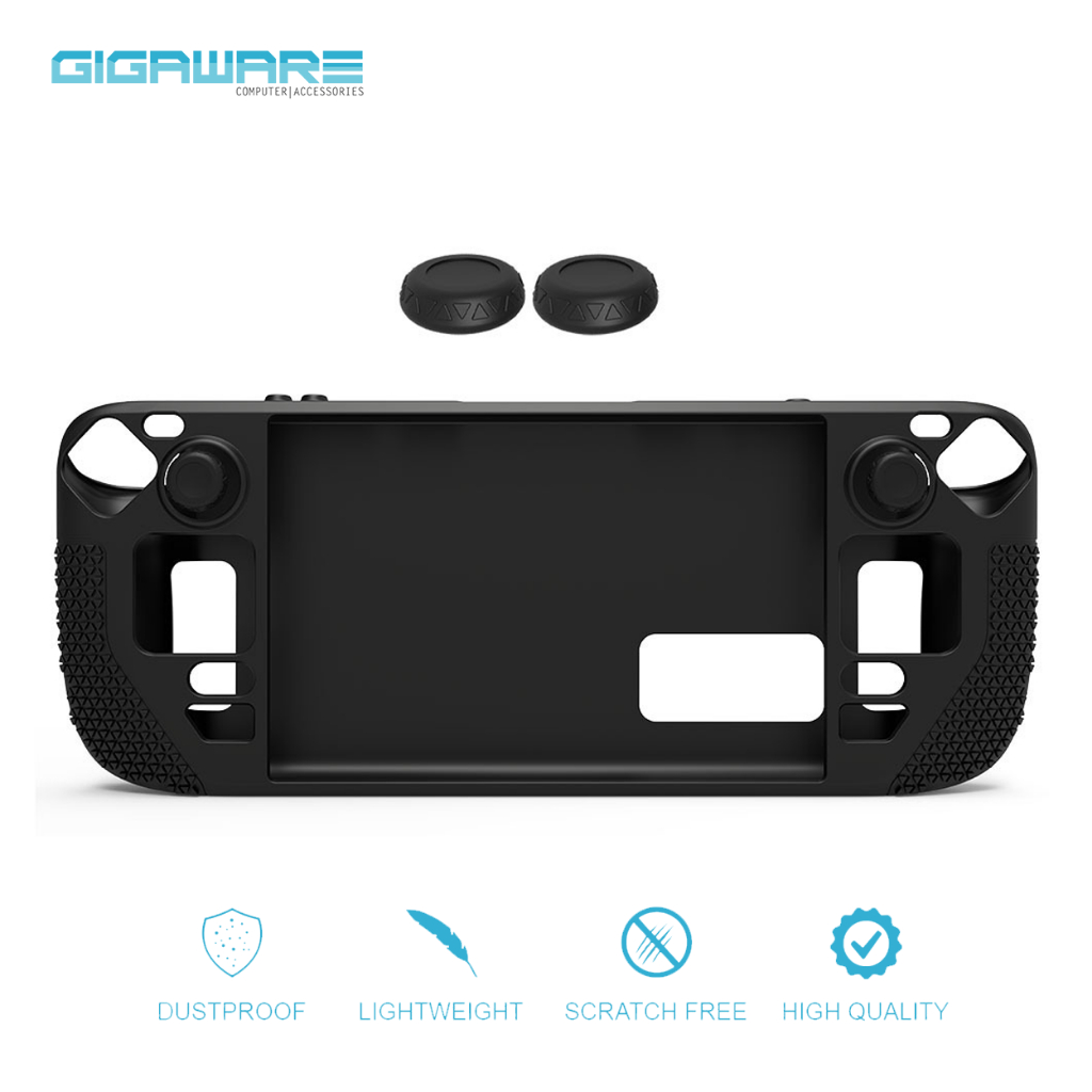 Steam Deck Silicone Case All-Inclusive Drop Proof Cover with Button Cap ...