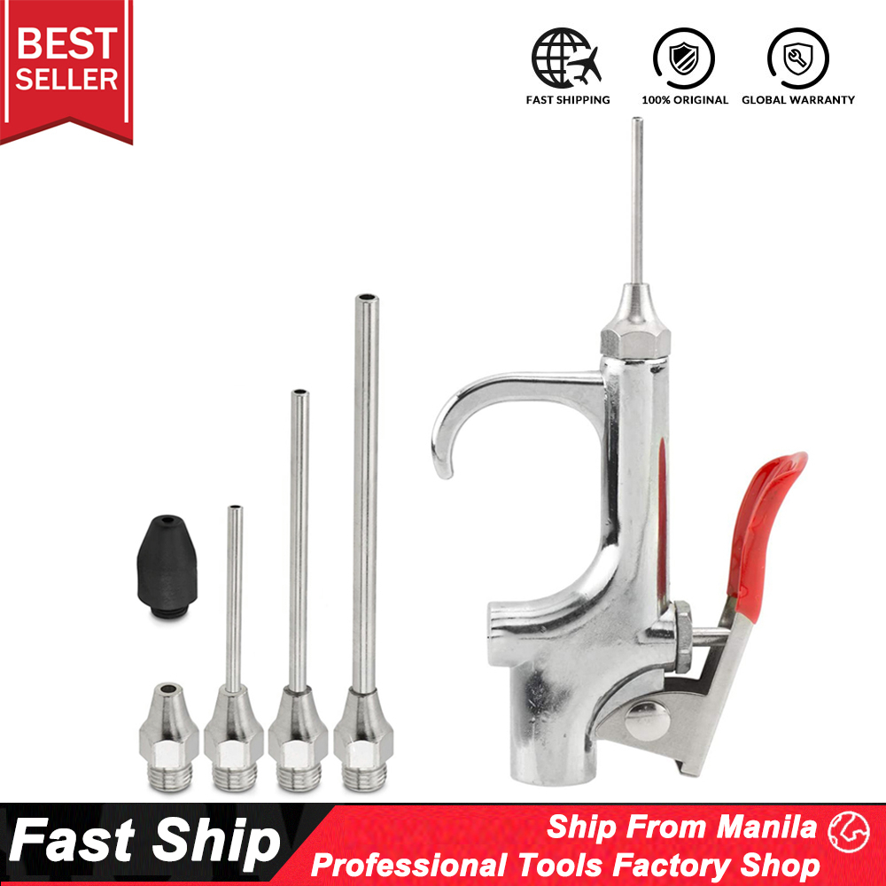 5pcs/set Air Compressor Blow Gun Metal Tool Npt Air Inlet Kit Spray ...
