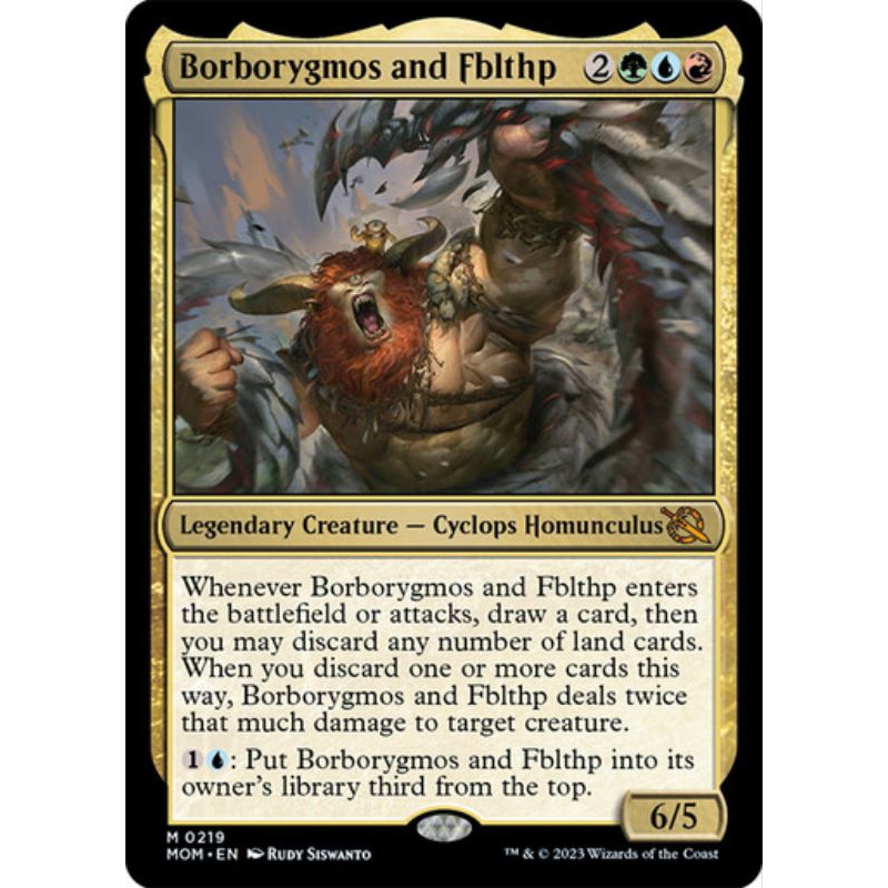Borborygmos and Fbltph - MOM - Mythic - MTG Cards (WotC) | Shopee ...
