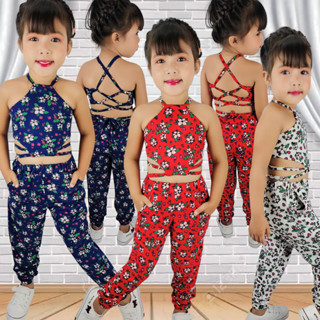 VALEN FIT 3-5 YEARS OLD KIDS TERNO CRISSCROSS CROPTOP AND JOGGER PANTS ...