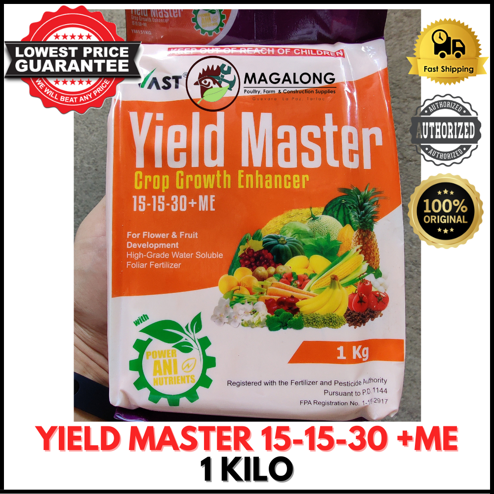 YIELD MASTER 15-15-30 + MICRO ELEMENTS - FOLIAR FERTILIZER Crop Giant ...