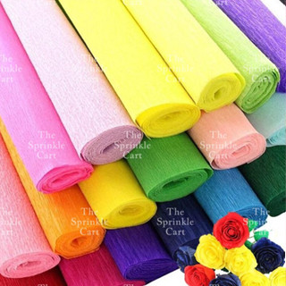 Premium Crepe Paper Rolls Decor DIY Flower Gift Wrapping Wedding ...