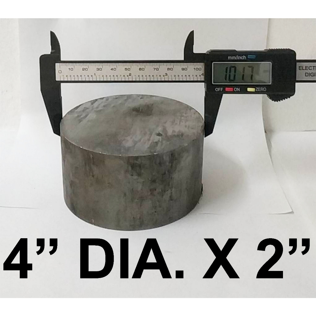 CRS SHAFTING 4" X 2" COLD ROLLED STEEL CR SHAFTING ROUND BAR