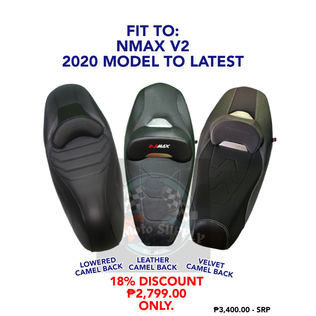 NMAX V2 CAMEL BACK SEAT / NMAX V2 LOWERED CAMEL BACK SEAT / NMAX V2 VELVET CAMEL BACK SEAT ...
