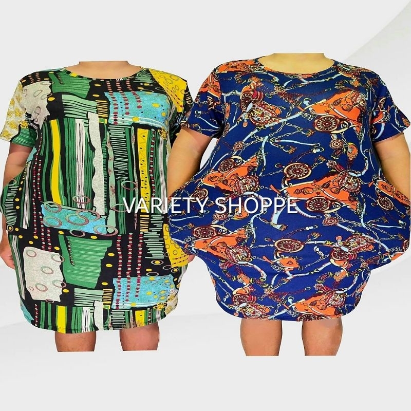 4XL - 6XL Plus size Dress with Pocket | Duster | Daster | Shopee ...