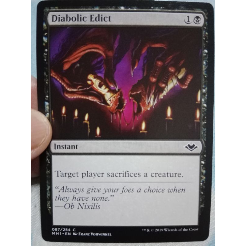 Diabolic Edict (Magic the Gathering) | Shopee Philippines