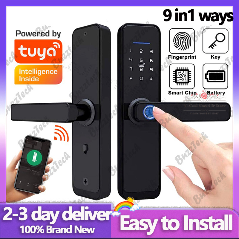 【WiFi APP】TUYA Smart Lock Fingerprint/IC card/Passcode Electronic ...