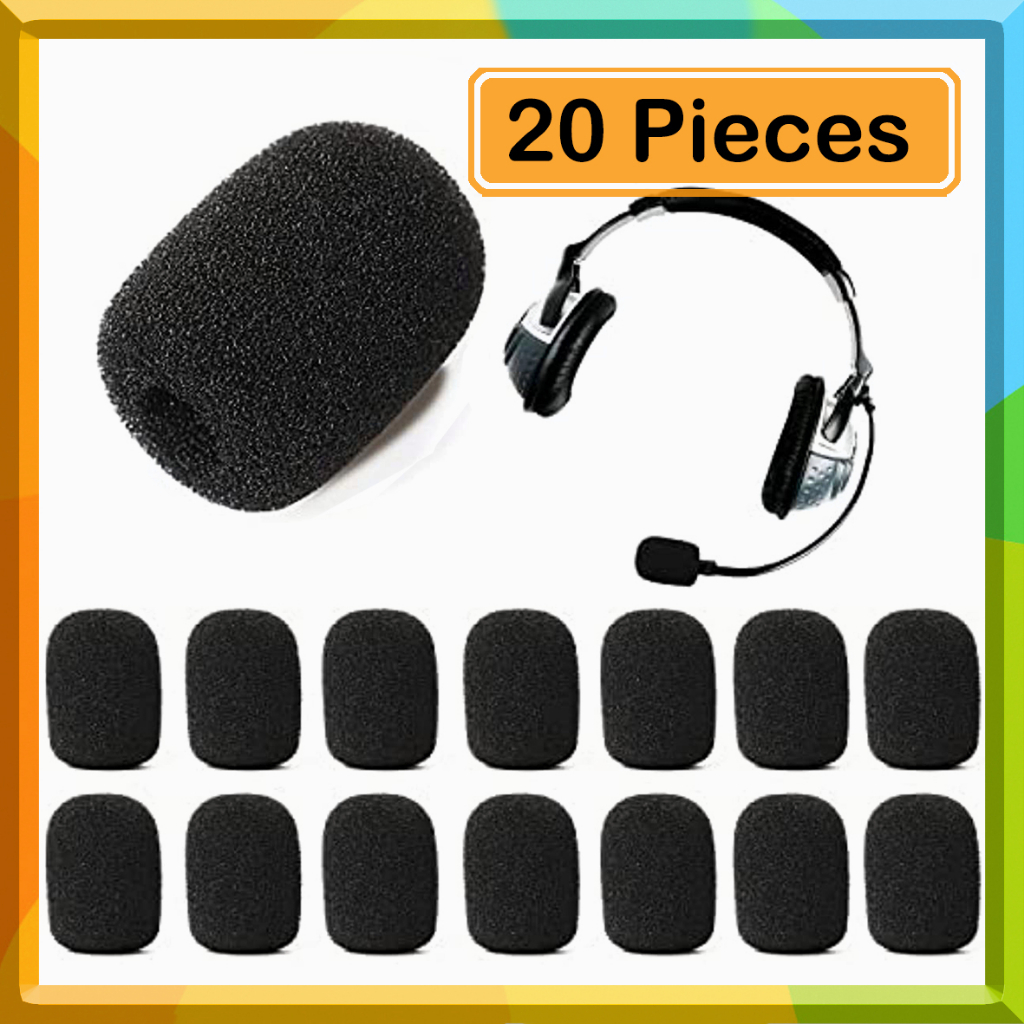 20 Pieces 30x8mm Microphone Foam Windscreen | Mini Mic Covers | Foam ...