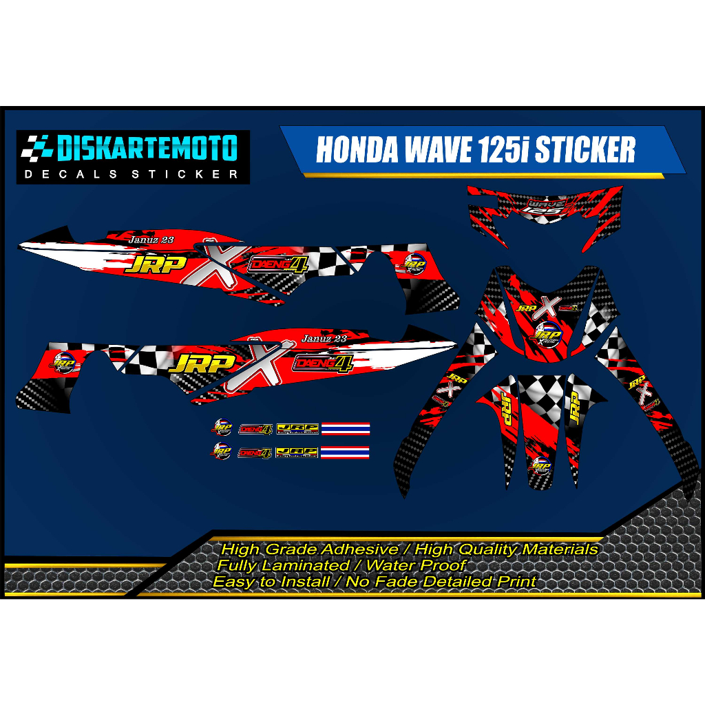 Honda Wave 125i Sticker Jrp | Shopee Philippines