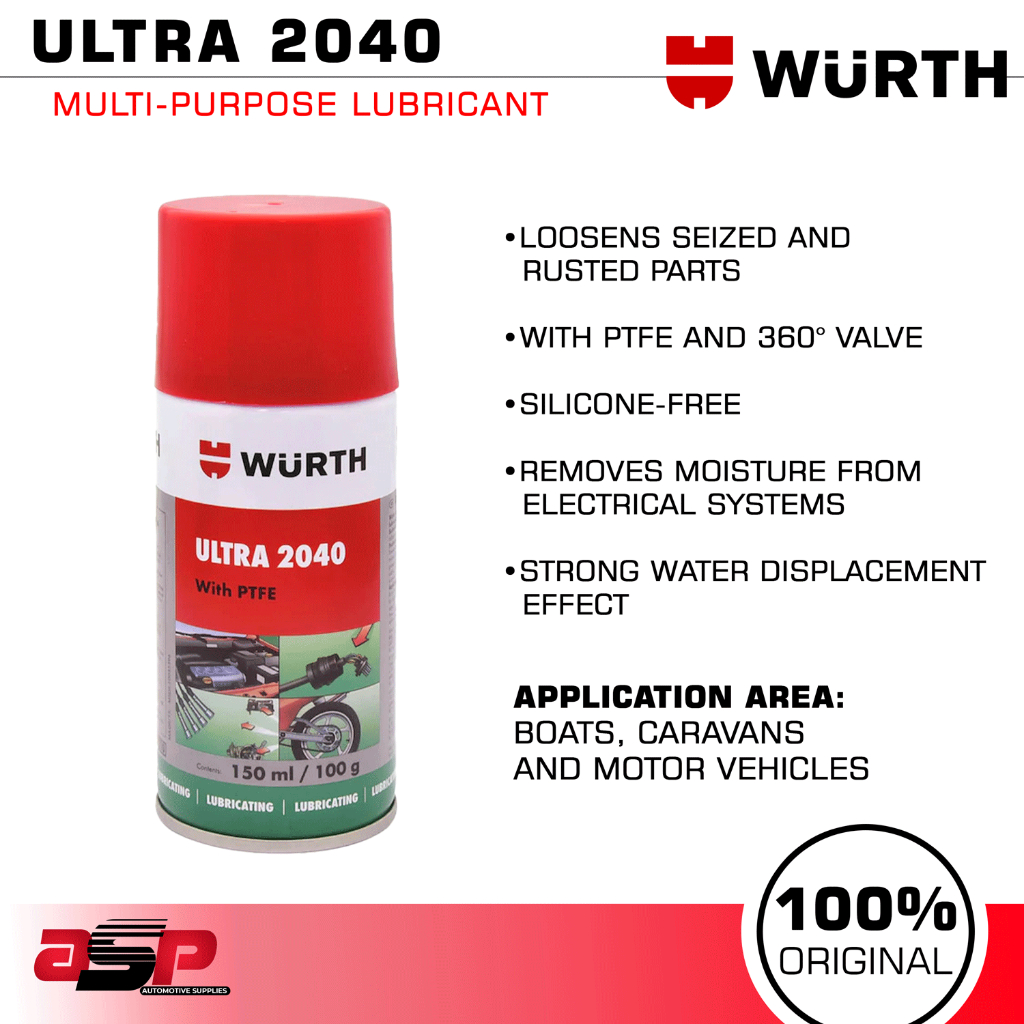WURTH MULTI PURPOSE LUBRICANT ULTRA 2040 150ml | Shopee Philippines