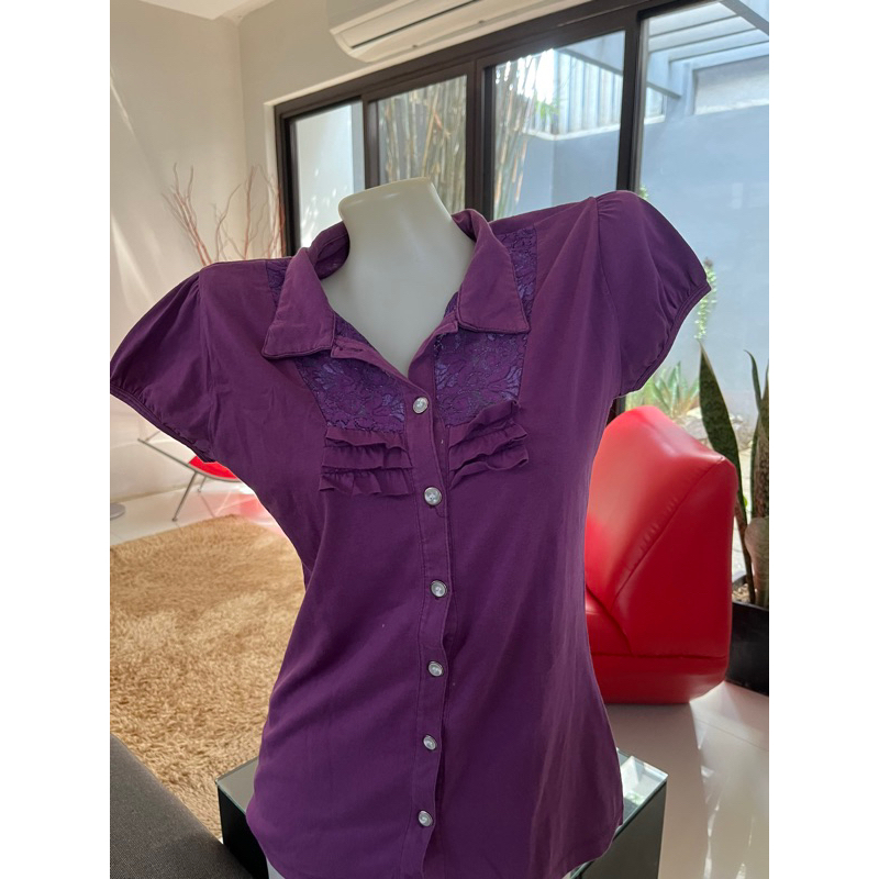Pre-loved Purple Top for Women Large | Shopee Philippines