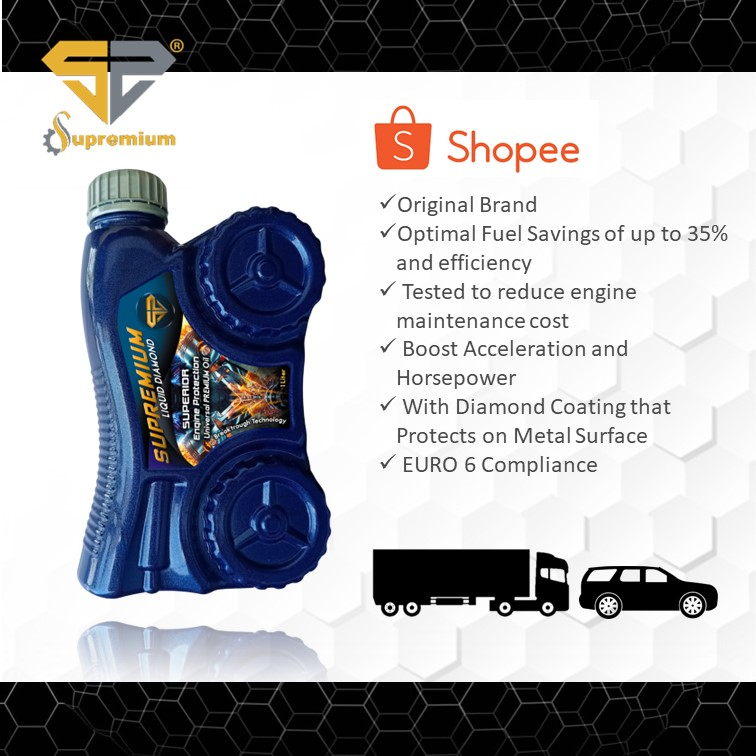 SUPREMIUM Liquid Diamond Engine Additive 1 Liter | Shopee Philippines