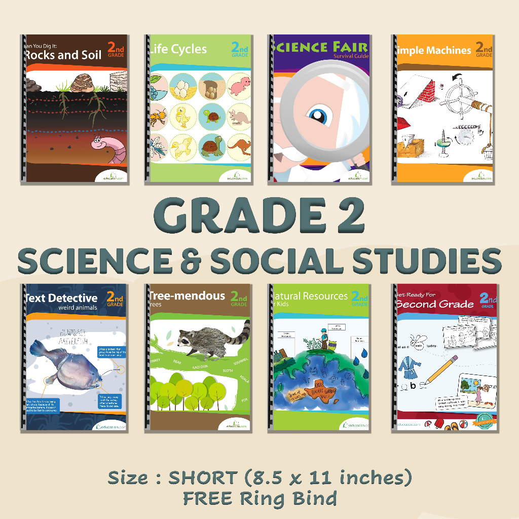 GRADE 2 SCIENCE & SOCIAL STUDIES (Worksheets / Workbooks) | Shopee ...