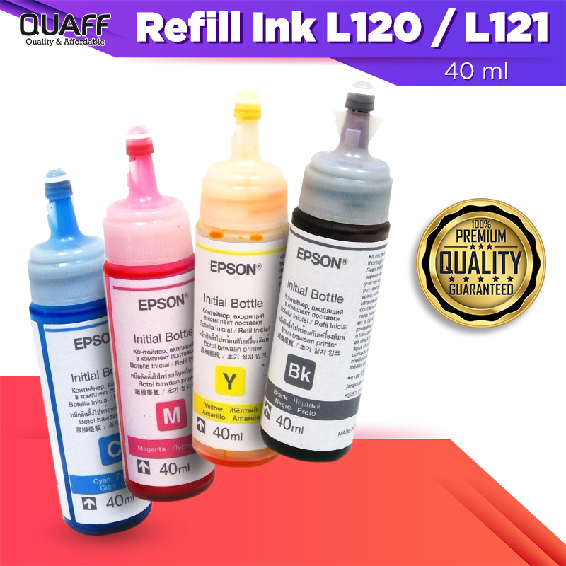 L120/L121 Printer Initial Ink 40ml (4colors set) | Shopee Philippines