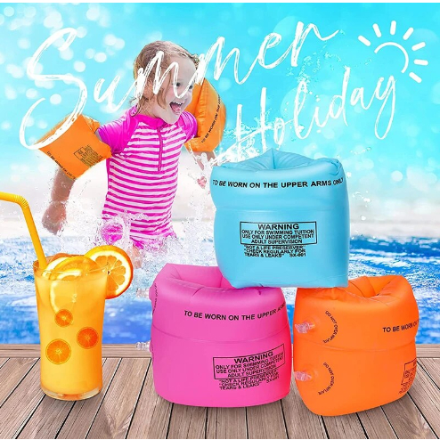 Kids Swimming Arm Rings Inflatable Arm Float Safety Children Life Buoy ...