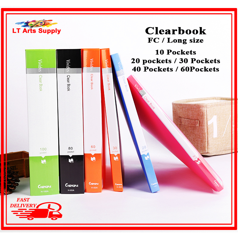 LT ARTS SUPPLY Non-Refillable Display book / Clearbook FC Long size ...