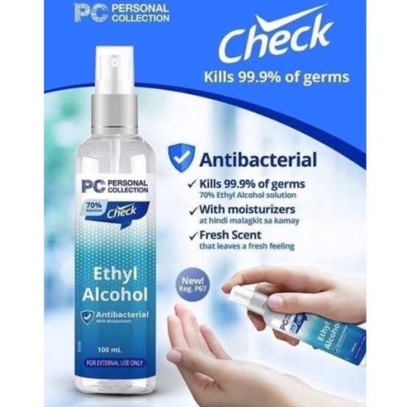 CHECK ALCOHOL ETHYL 100ML & 1000ML | Shopee Philippines