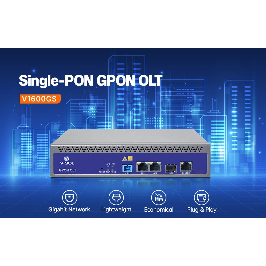 VSOL | V1600GS GPON OL | GPON OLT 1 PORT l BUILT IN GPON SFP MODULE ...