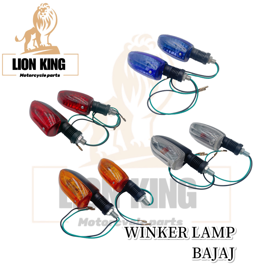 1Pair Big Signal Light for UNIVERSAL Winker Lamp Motorcycle | Shopee ...