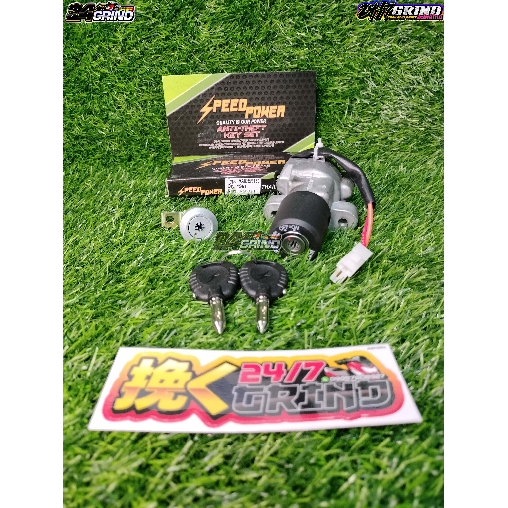 FLOWER TYPE ANTI THEFT KEY IGNITION SWITCH SUZUKI RAIDER 150 CARB ...