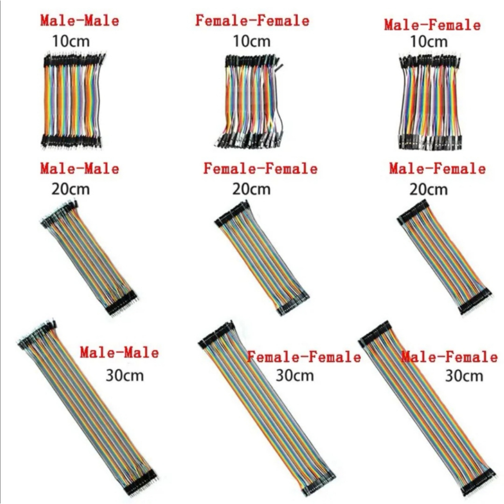 40pcs 10cm 20cm 30cm Breadboard connecting Jumper Wires Dupont Wire ...