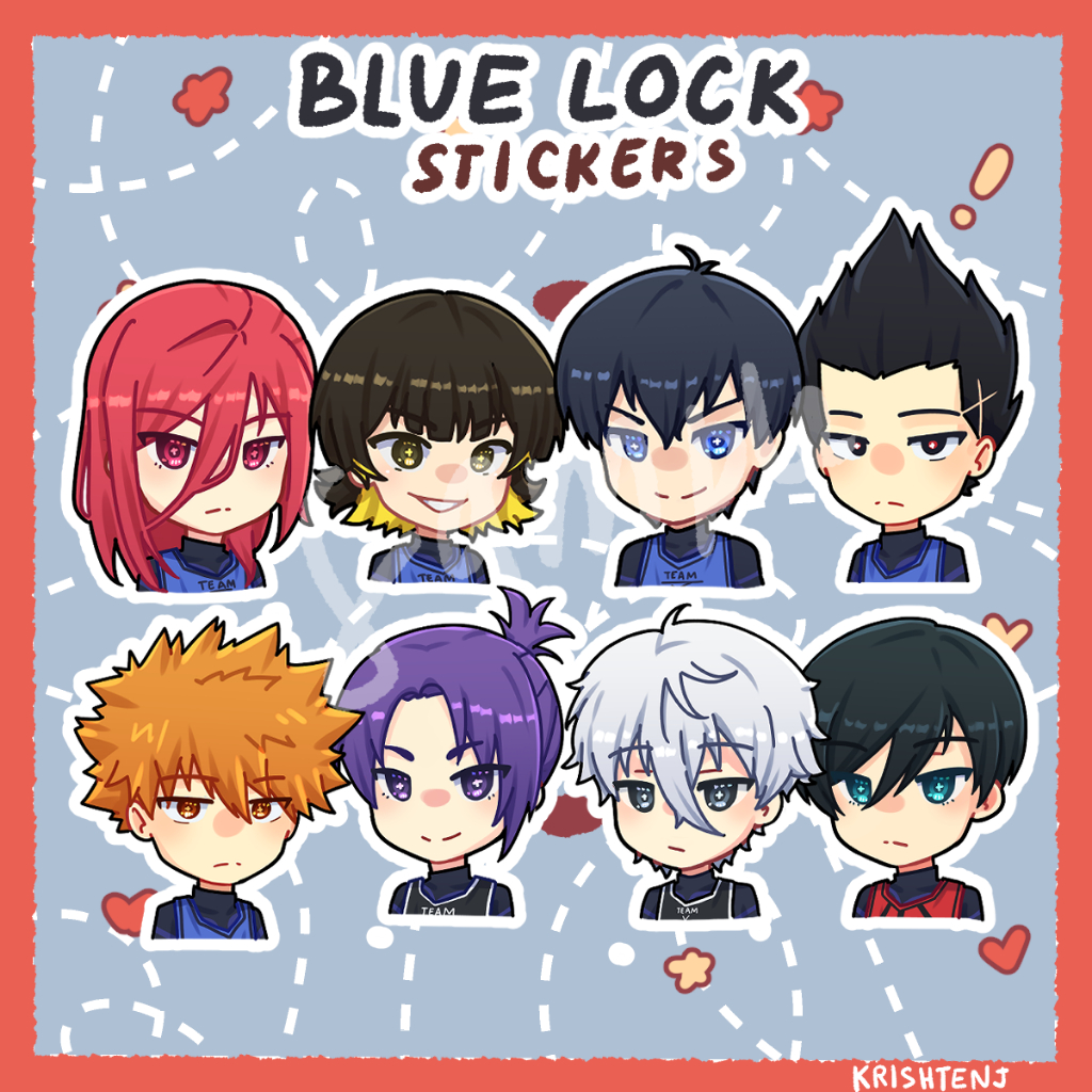 Blue Lock Matte Vinyl Stickers : Krishten | Shopee Philippines
