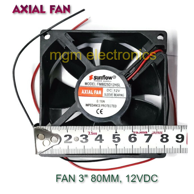 FAN 12VDC 80MM, 120MM SUNFLOW BLOWER FAN, EXHAUST FAN, COOLING FAN ...