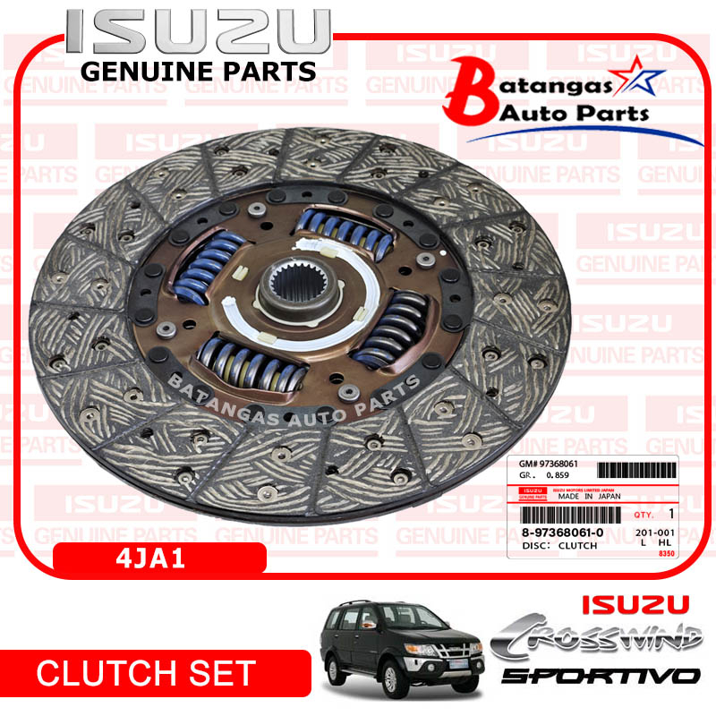 Clutch Disc Set ISUZU CROSSWIND SPORTIVO GENUINE PARTS 2001-2019 ...
