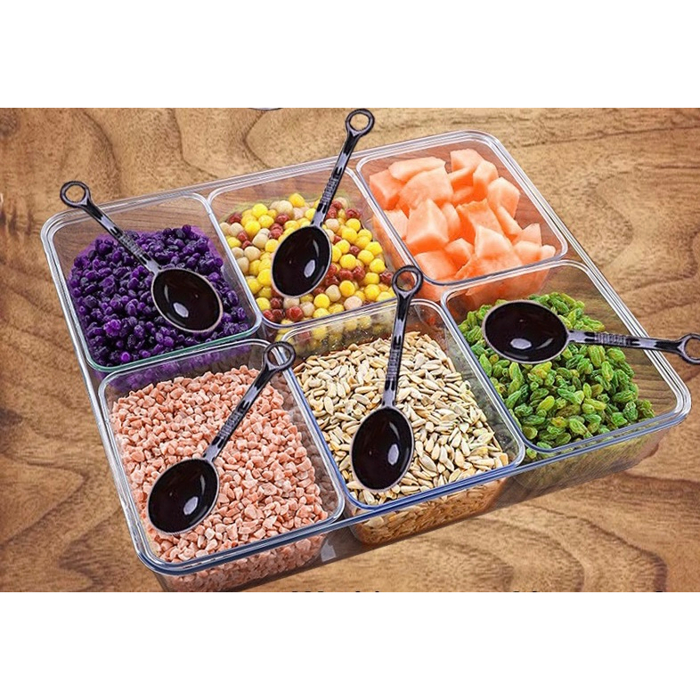 6 flavors seasoning box Ice powder milk tea small material stall set of ...