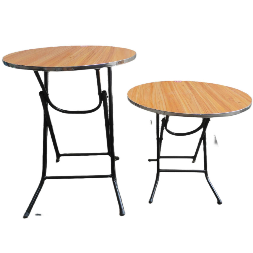 (CPS 60 ROUND) WOOD Folding Table with PLASTIC Siding (1 PC PER CHECK ...