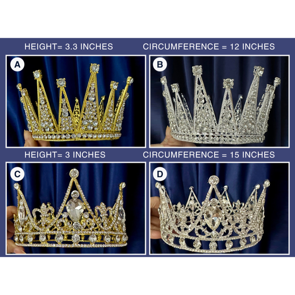 PRINCE ELEGANT PAGEANT CROWN SILVER | PRINCE CROWNS FOR PAGEANT PARTY CROWNS | Shopee Philippines
