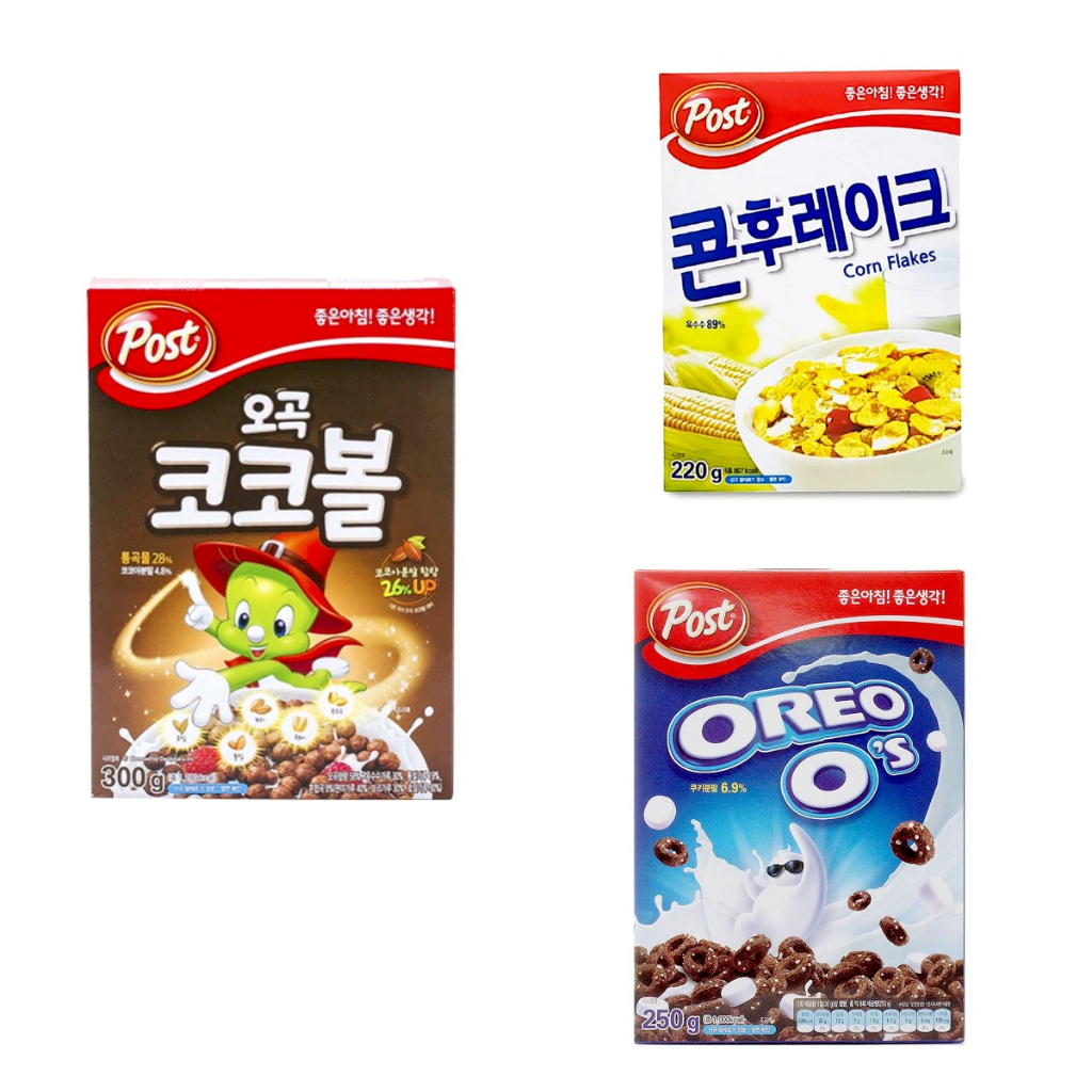 CEREAL: DONG SUH POST OREO O'S 250G / CORN FLAKES 220G / FIVE GRAINS ...