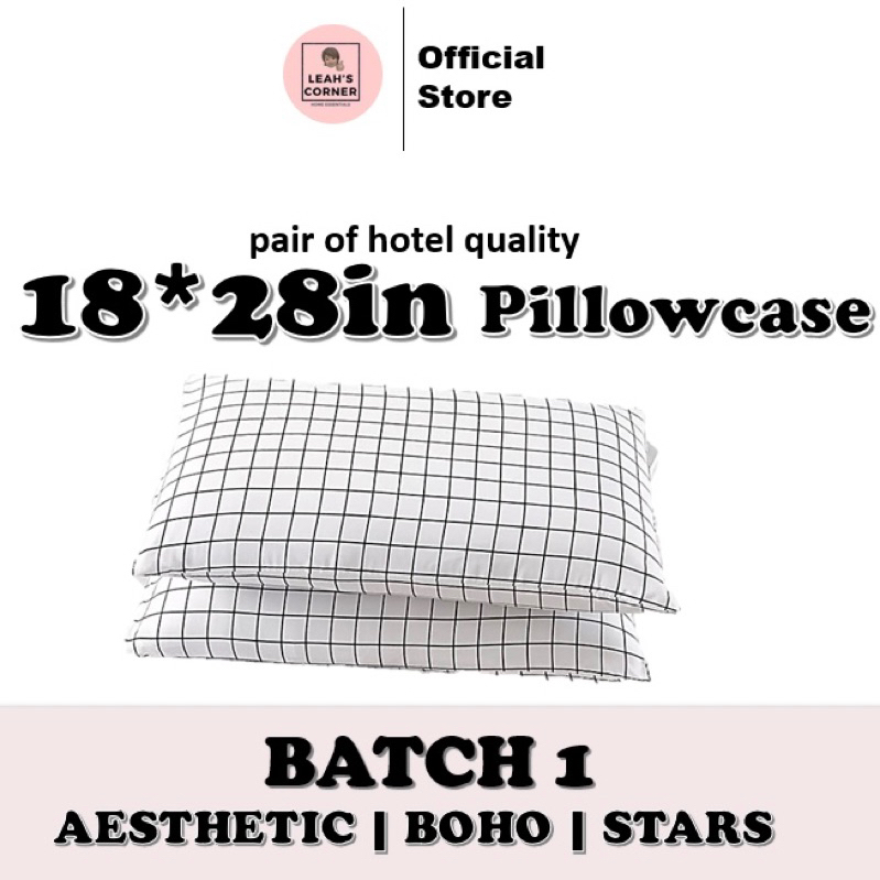 LeCo Batch 1 - 2 Pcs 18x28 in. Pillowcase Canadian Cotton Makapal ...