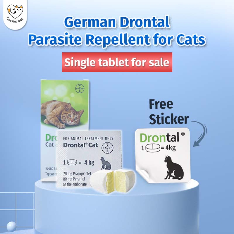 Cassiel Pet Drontal 1 Tablet Tasty Dewormer Tablets For Cats ...
