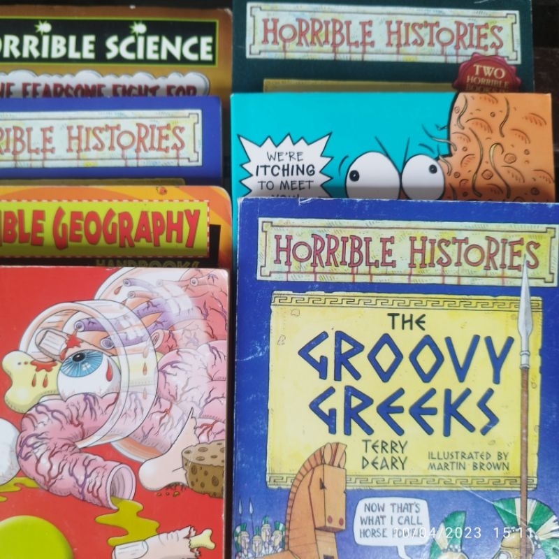 horrible histories, horrible science and horrible geography | Shopee ...