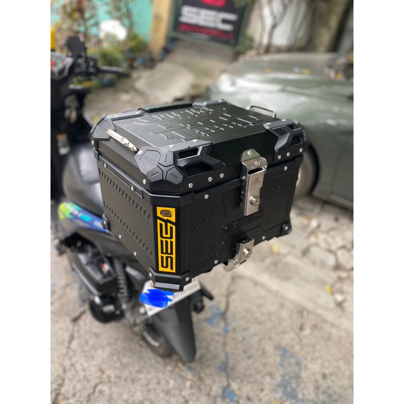 SEC alloy top box with back Rest (EMPIRE 45L) | Shopee Philippines