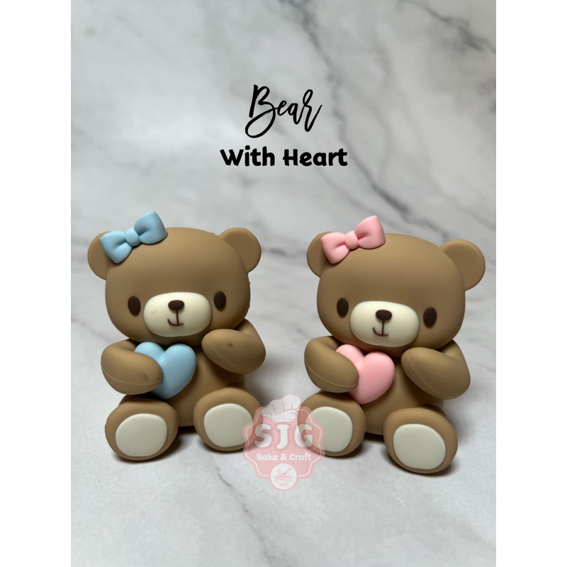 bear christening baby toy topper castle happy birthday baby moon star ...