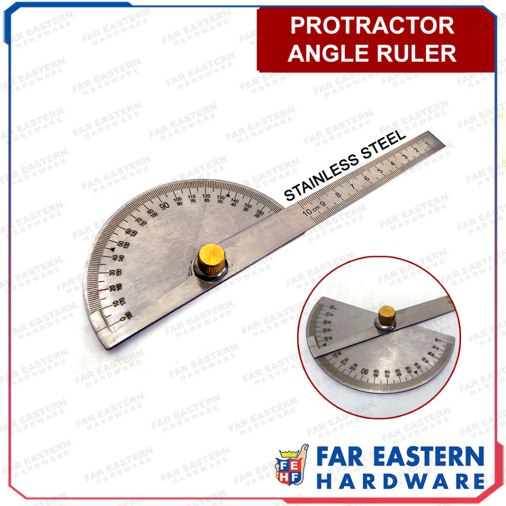 Protractor Angle Ruler Stainless Steel | Shopee Philippines
