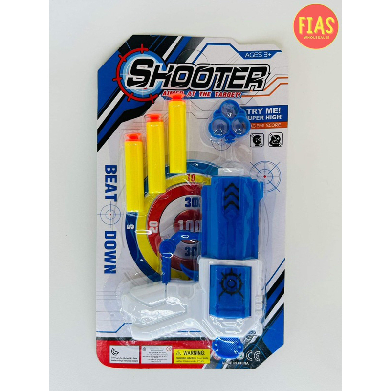 White Blaster Toy with 3 Soft Bullet / FIAS A784 Toys | Shopee Philippines