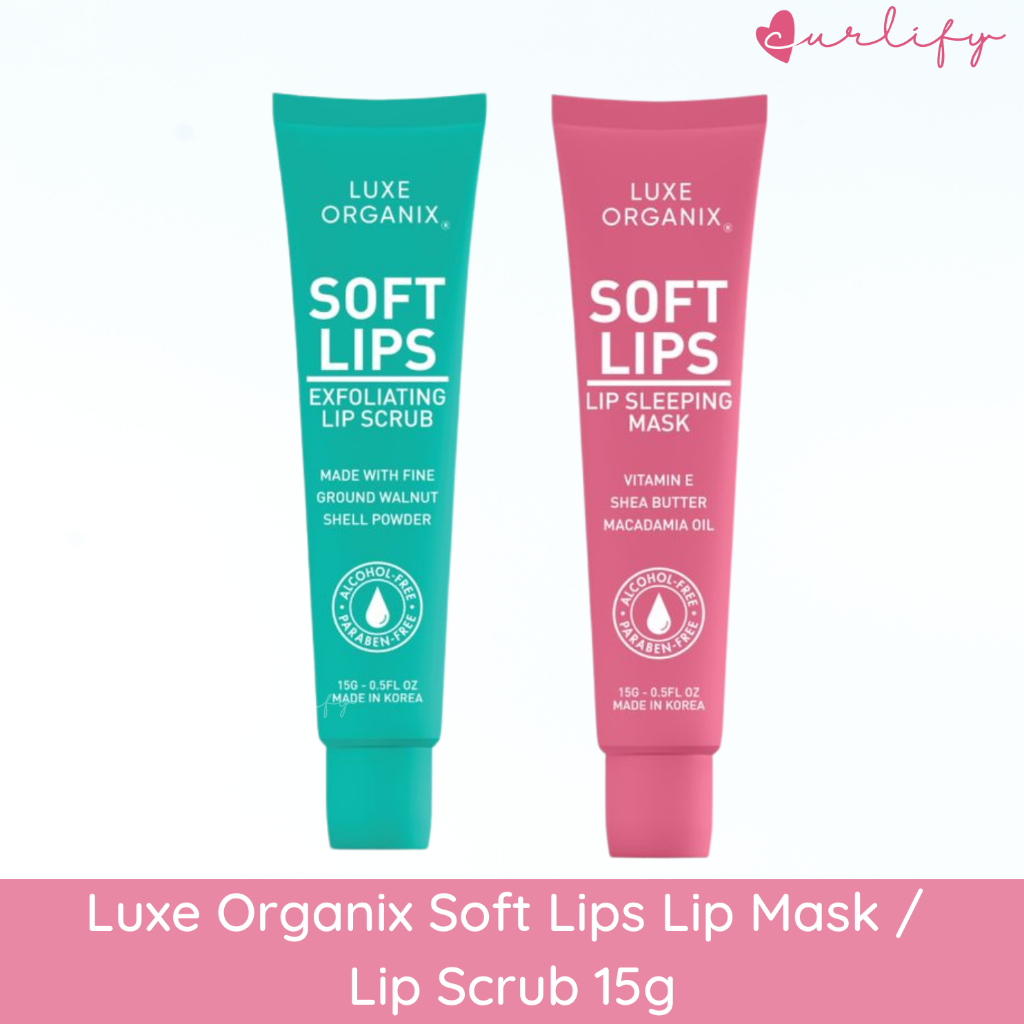 Luxe Organix Soft Lips Lip Sleeping Mask / Lip Exfoliating Scrub 15g ...