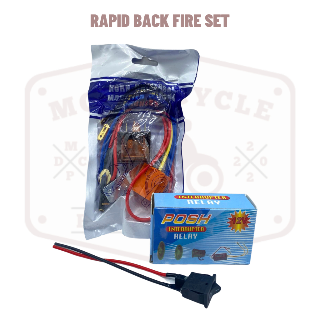 Rapid Back Fire Set Interrupter/Flasher Relay with On/Off Switch and ...