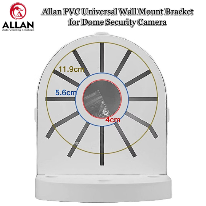 Allan PVC Universal Wall Mount Bracket for Dome Security Camera, Deep ...