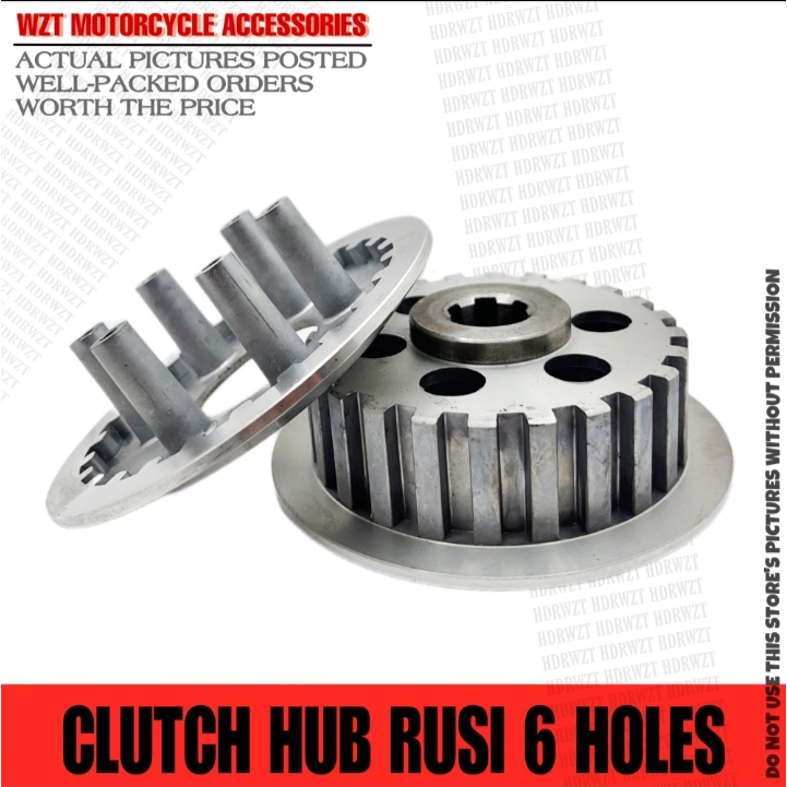 CSL RUSI 6 HOLES PRESSURE PLATE CLUTCH HUB DISC SET FOR MOTORCYCLE ...