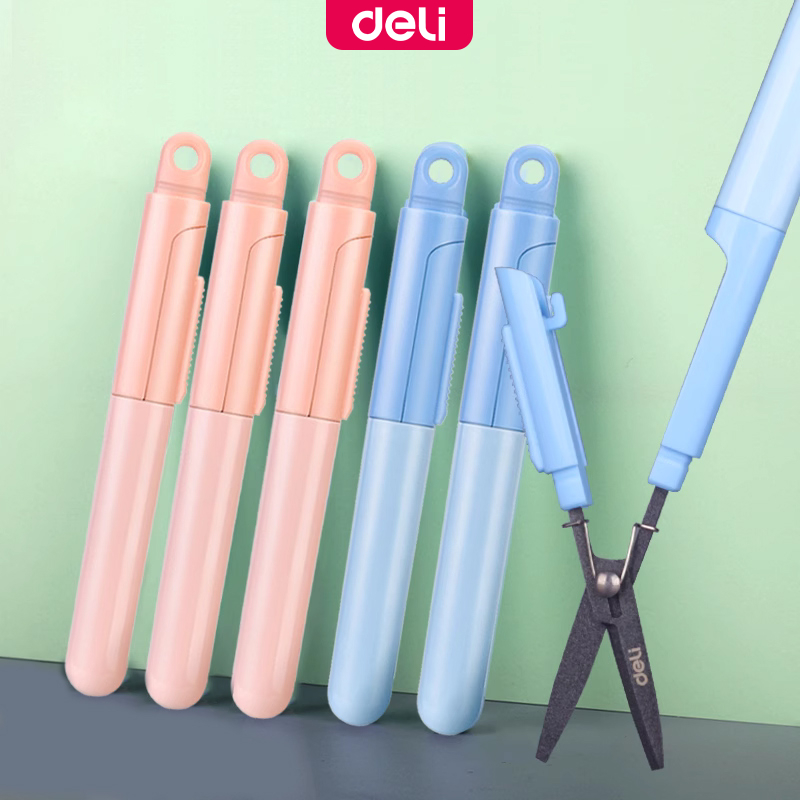 Deli 77761 Portable Scissors 125mm Office School Supplies | Shopee ...