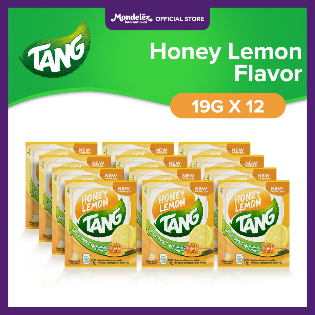 Tang Instant Drink Mix - Honey Lemon Flavor 19g (Set of 12) | Shopee ...