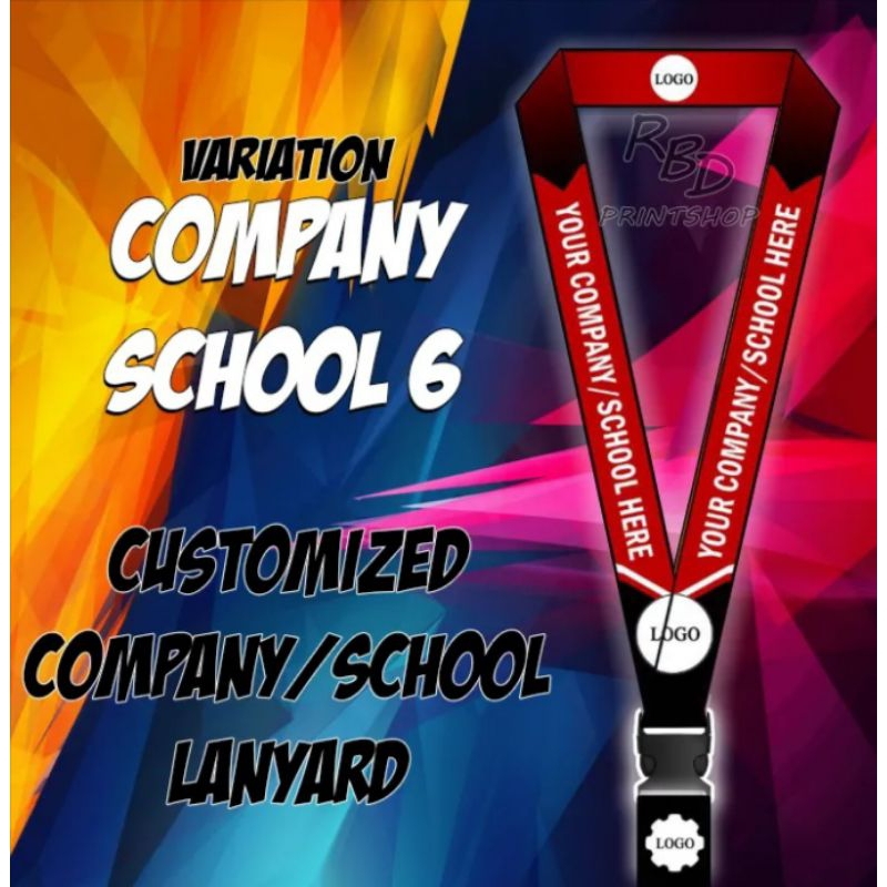 CUSTOMIZED COMPANY / SCHOOL Lanyards ID Lace Sling PM FOR SCHOOL NAME ...