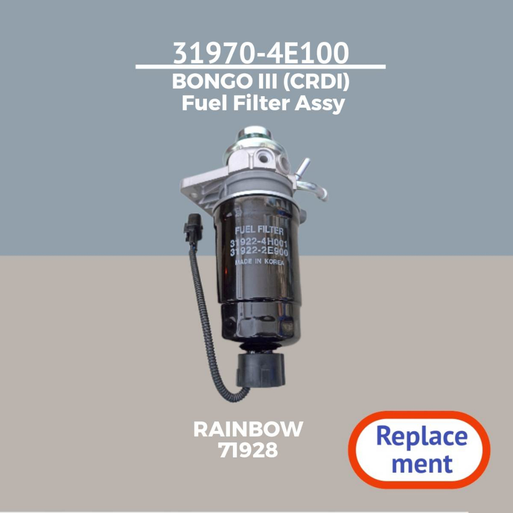 FUEL FILTER ASSY-CRDI for KIA BONGO 3 [REPLACEMENT] Part#231970-4E100 ...