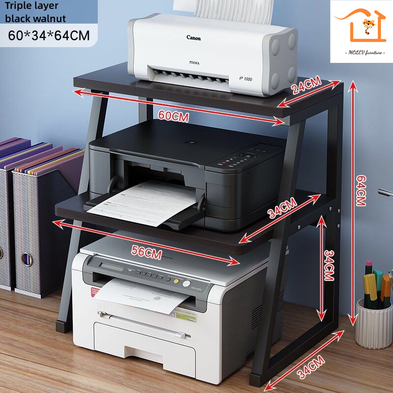 2/3 Layers Printer Rack Office Table Organizer Printer Organizer Book ...