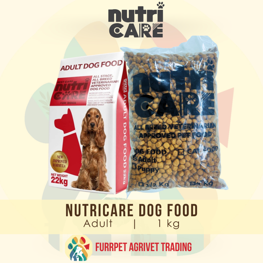 NUTRICARE ADULT DOG FOOD 1kg REPACKED IMPROVED FORMULA FOR DOGS ...