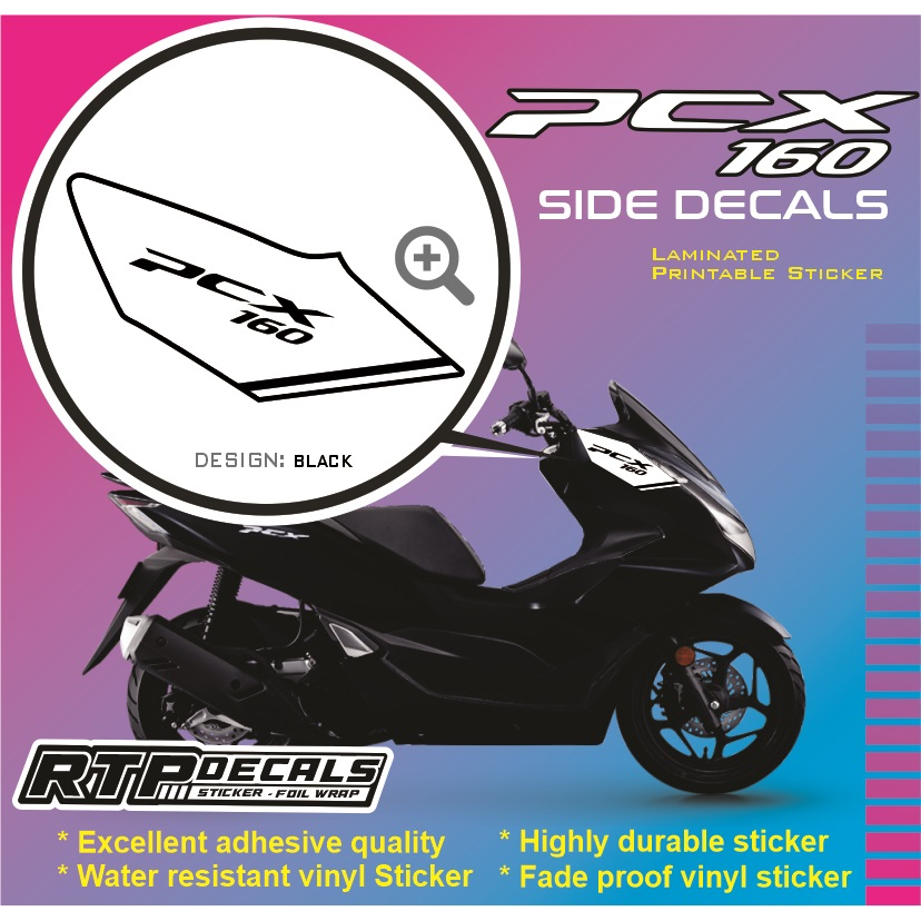 (PRINTED) PCX 160 Side Decals Sticker New Design | Shopee Philippines